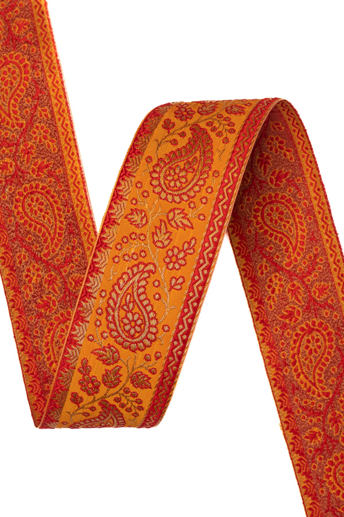 Paisley Orange - Paisley - Fantasy Ribbons